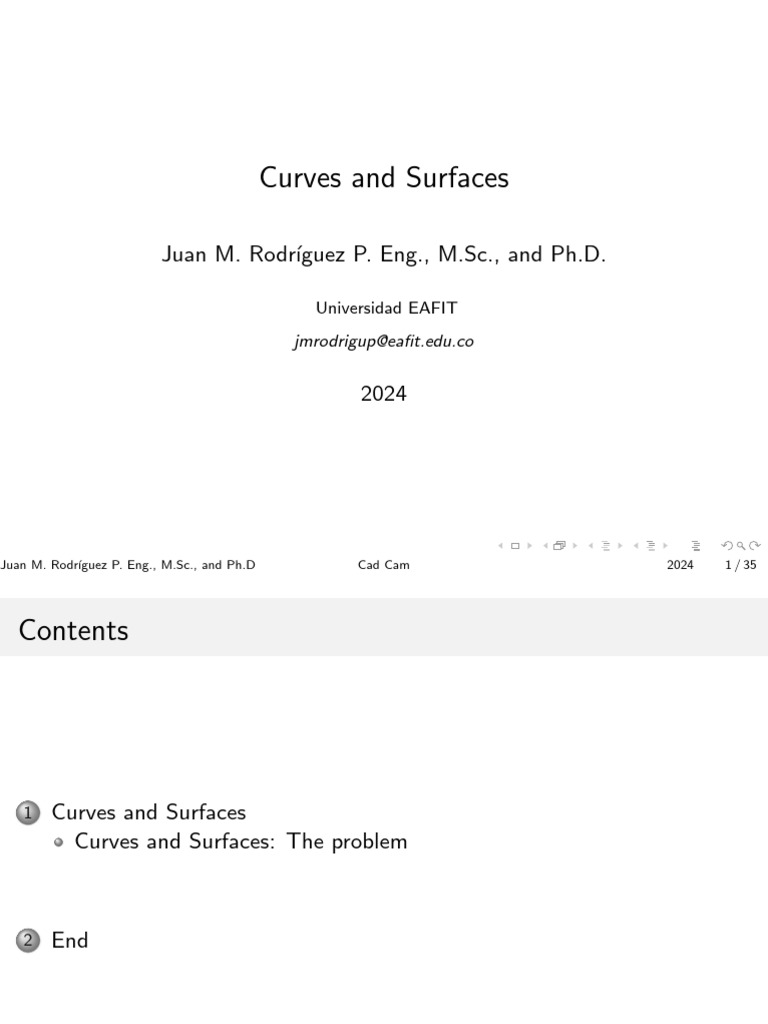 Curves I | Download Free PDF | Interpolation | Curve