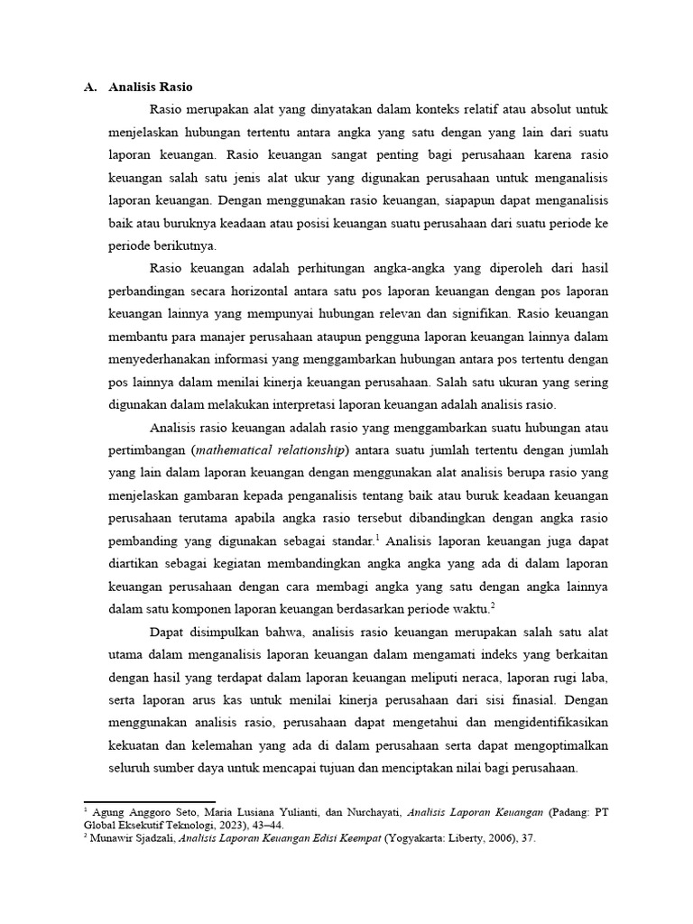 Analisis Rasio | PDF | Bisnis