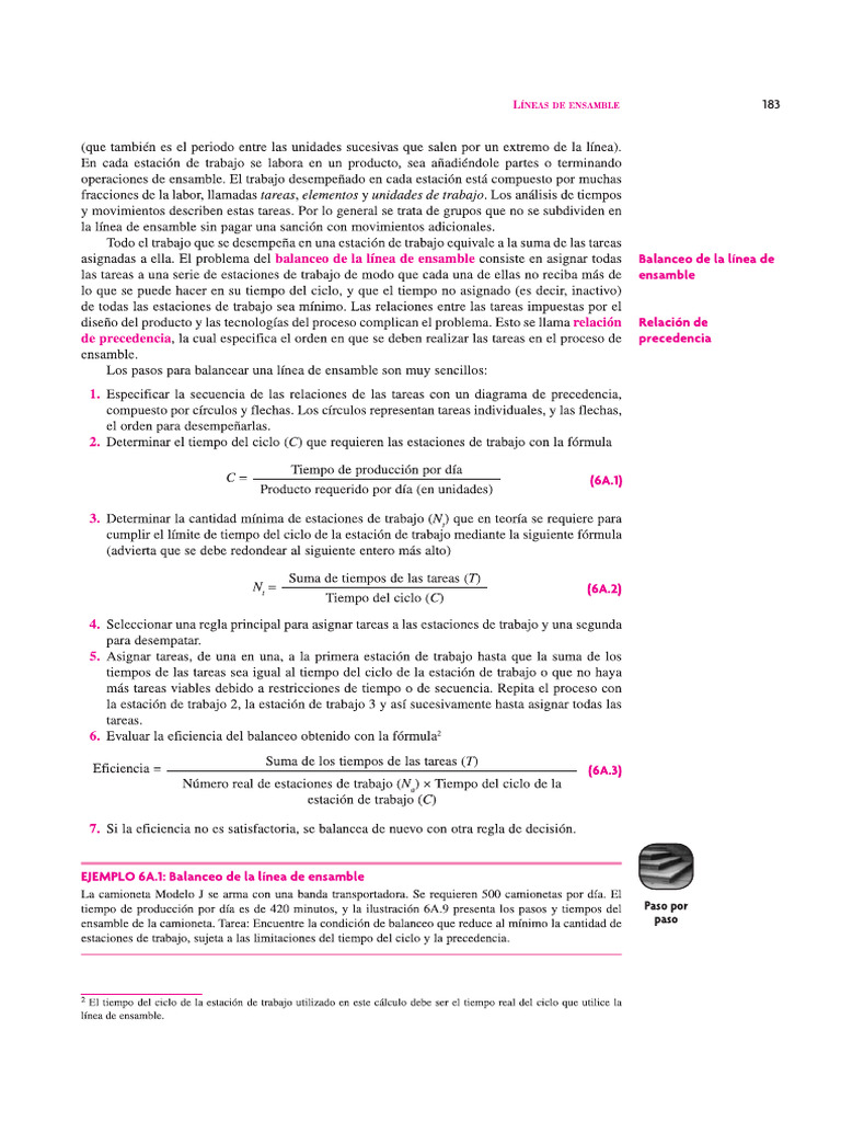 2 Ejemplo de Balance de Líneas y Sus Indicadores | PDF