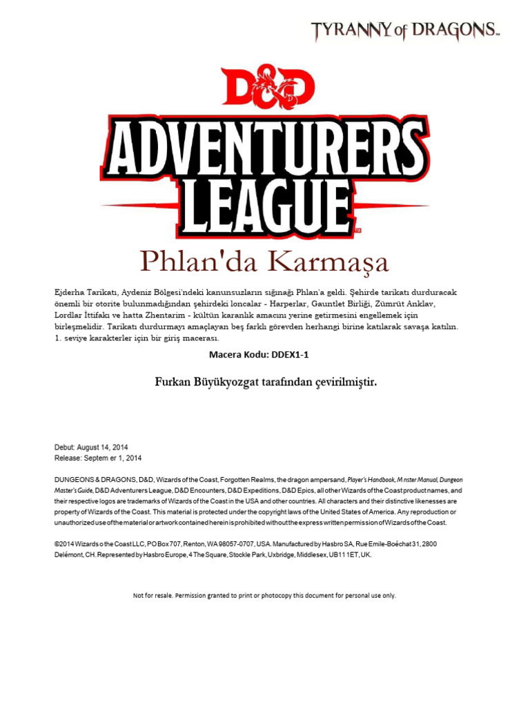 Defiance in Phlan Ceviri | PDF