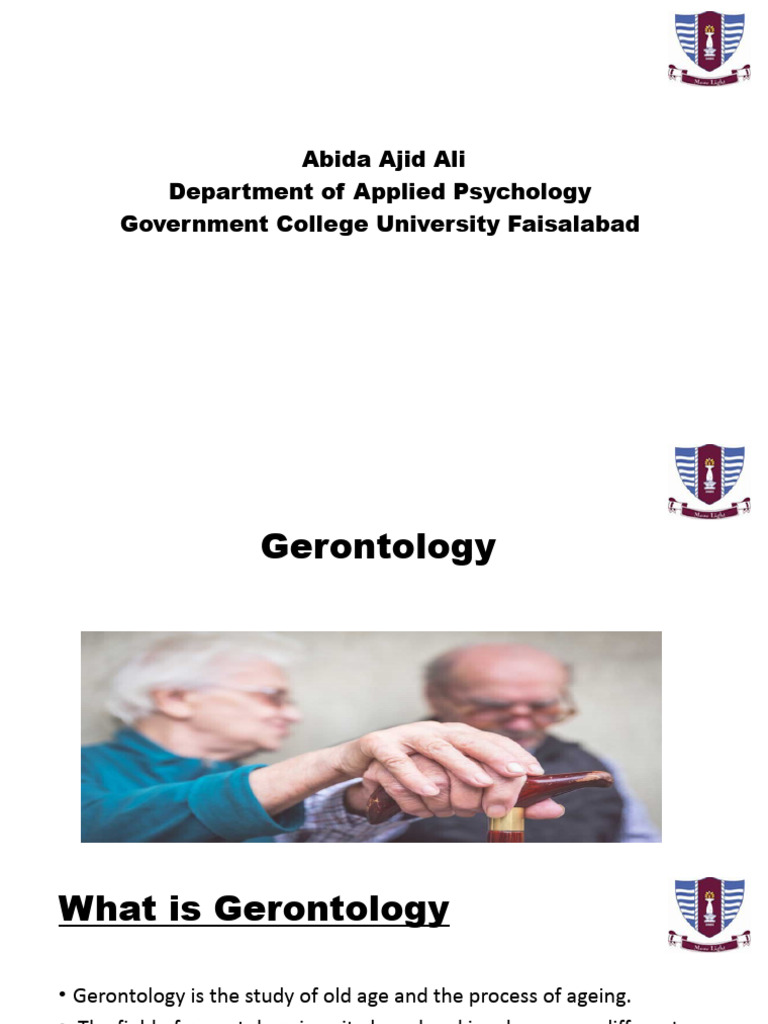 Gerontology 200713134047 | PDF | Gerontology | Funeral