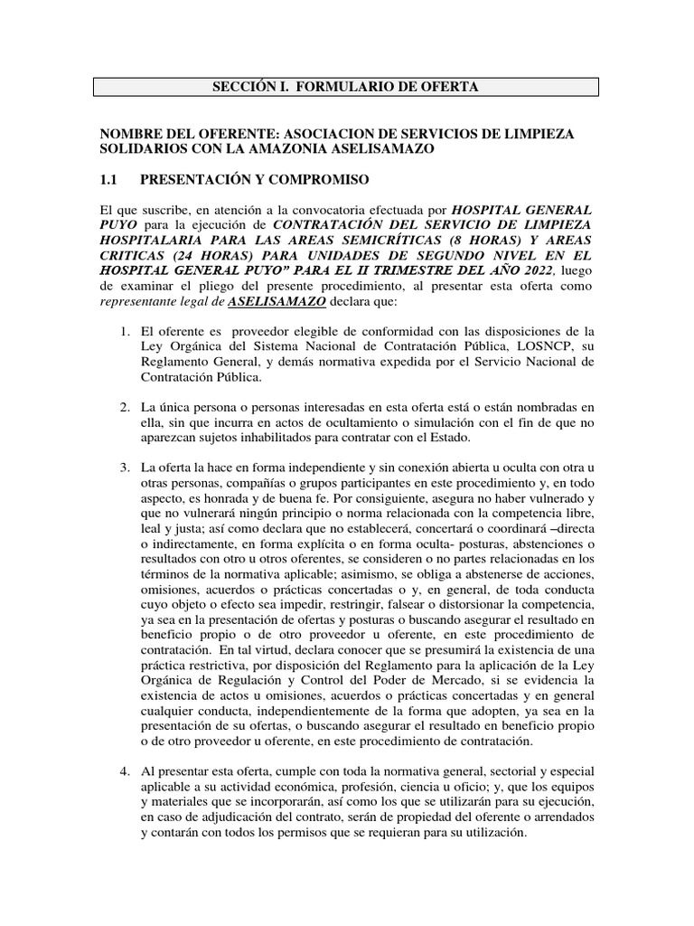 3 FORMULARIO 1 - 1 Y 1 - 3-Signed-Signed | PDF | Oferta (economía) | Regulación