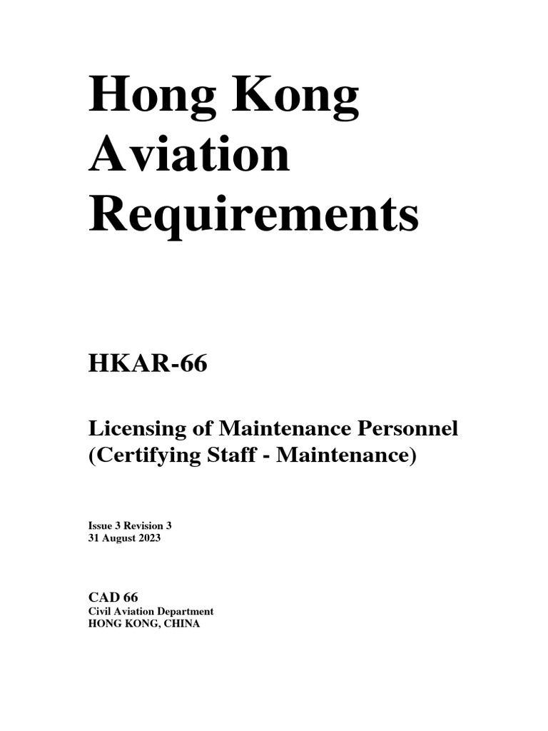 HKAR-66 Licensing | PDF | Aviation | Aircraft