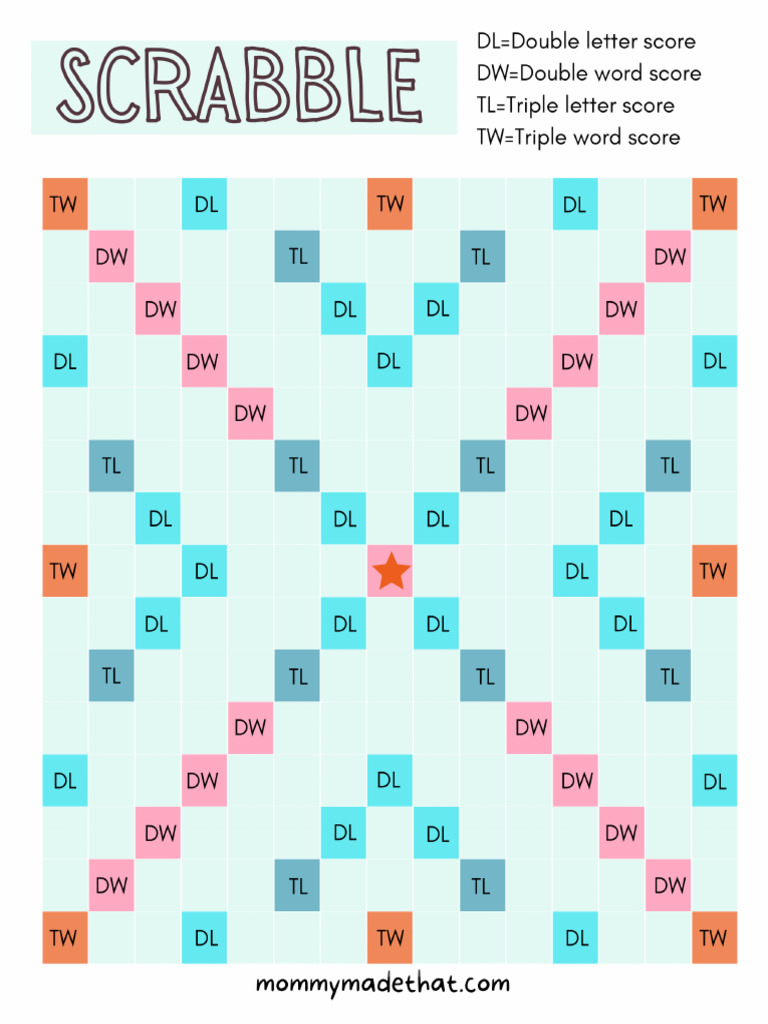 Printable Scrabble Board | PDF