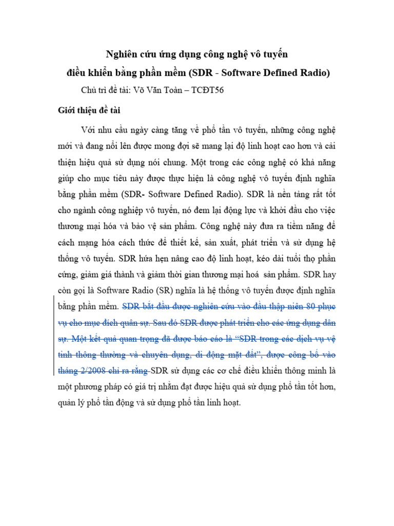 SDR_Technology | PDF