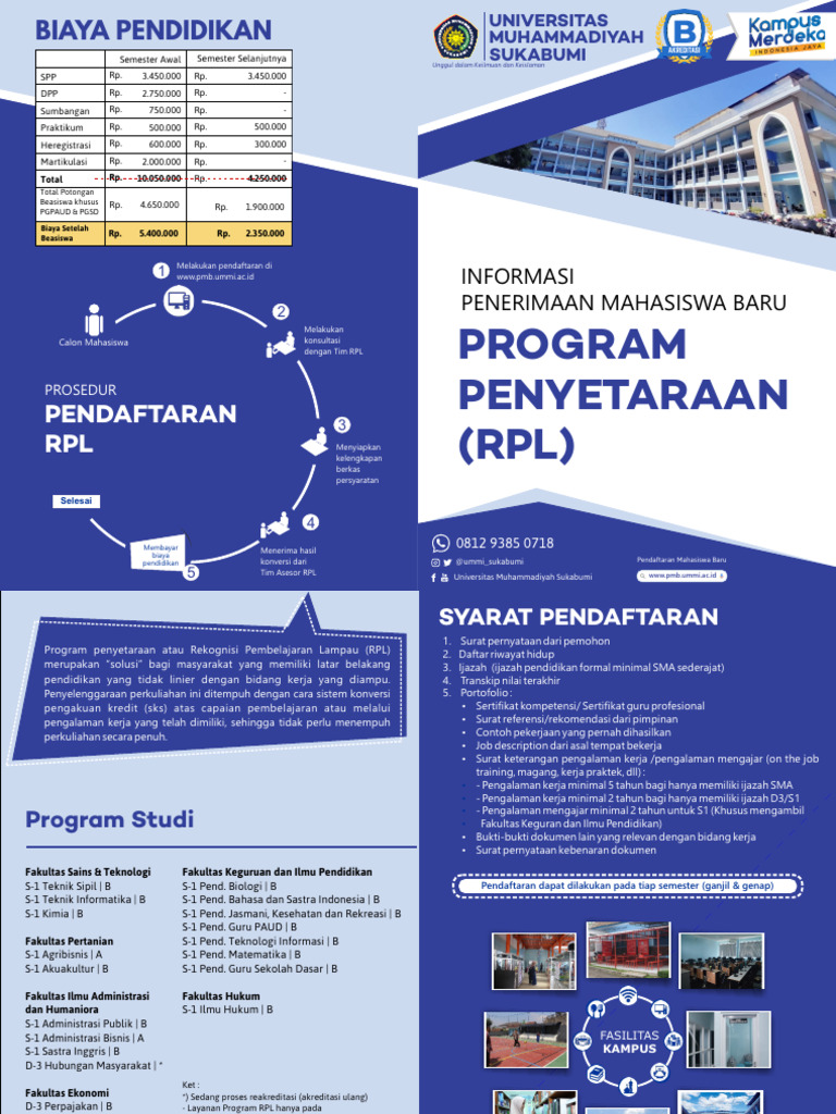 Brosur RPL PGSD & Pgpaud | PDF