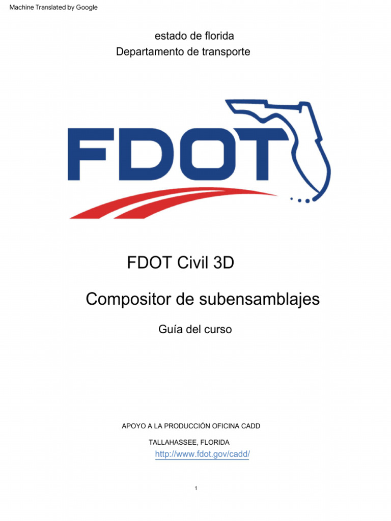 Guía de Subassembly Composer FDOT | PDF | Cad automático | Ventana (informática)