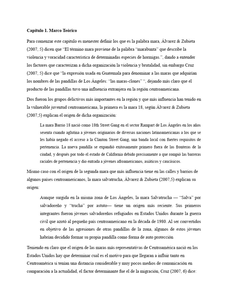 Origen e Impacto de las Maras en Centroamérica | PDF | Sra. 13 | Pandilla