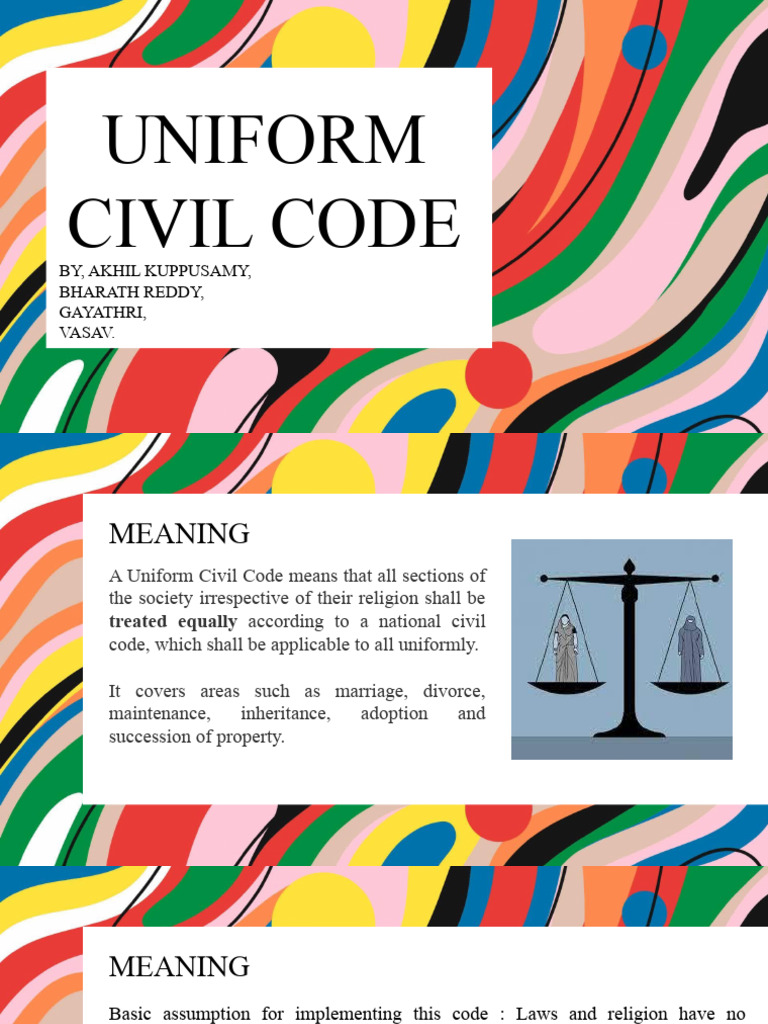 Uniform Civil Code | PDF | Justice | Crime & Violence