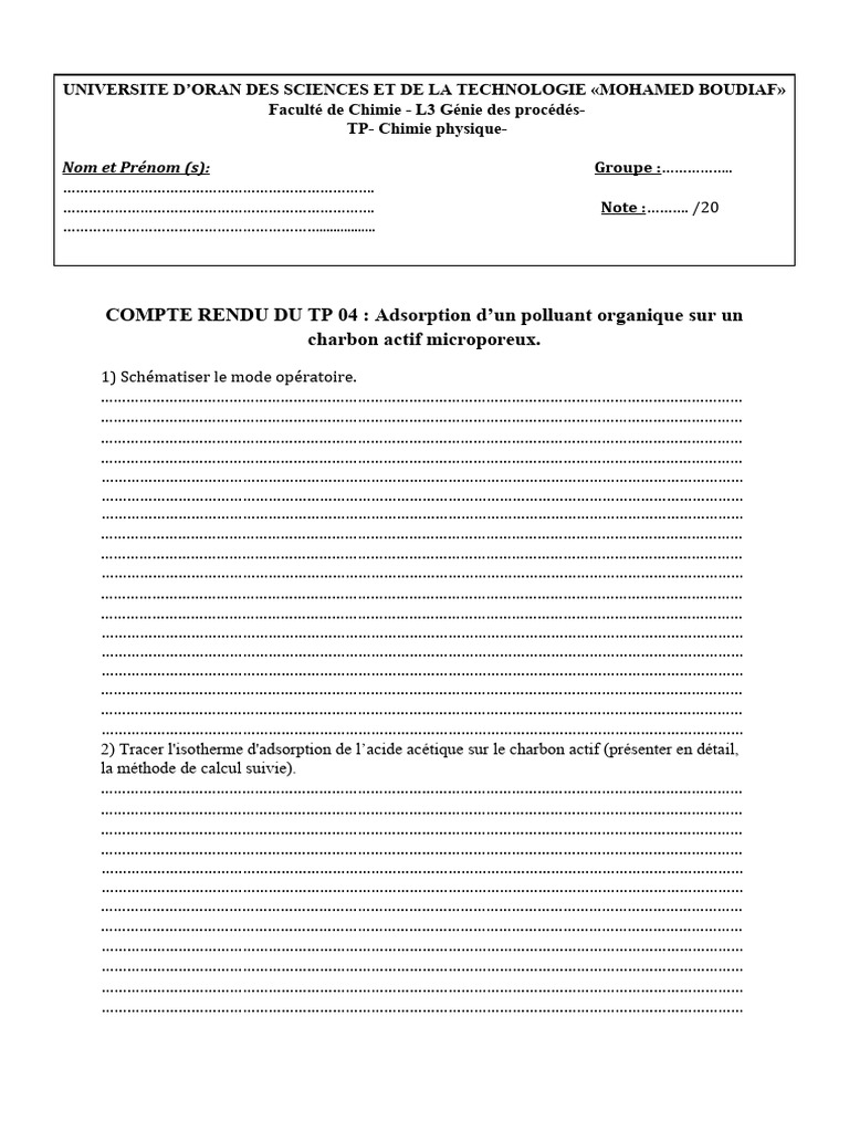 Compte Rendu TP 04 | PDF