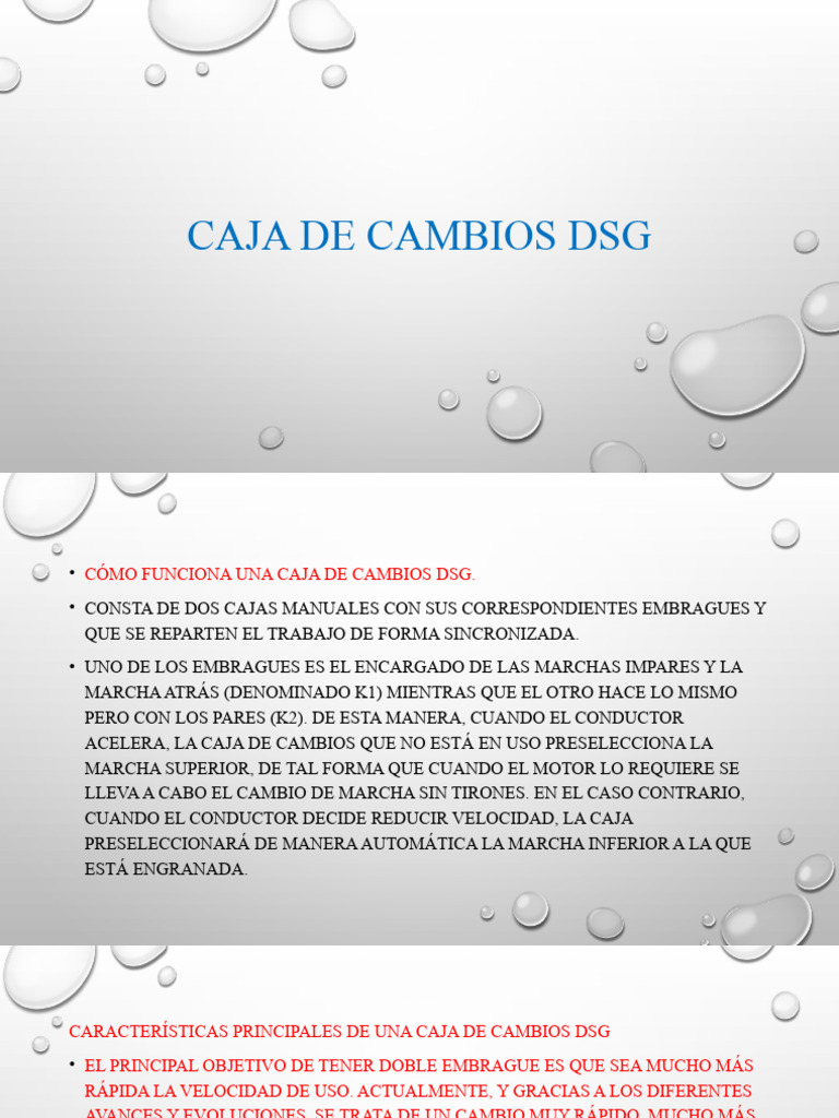Caja de Cambios DSG | PDF