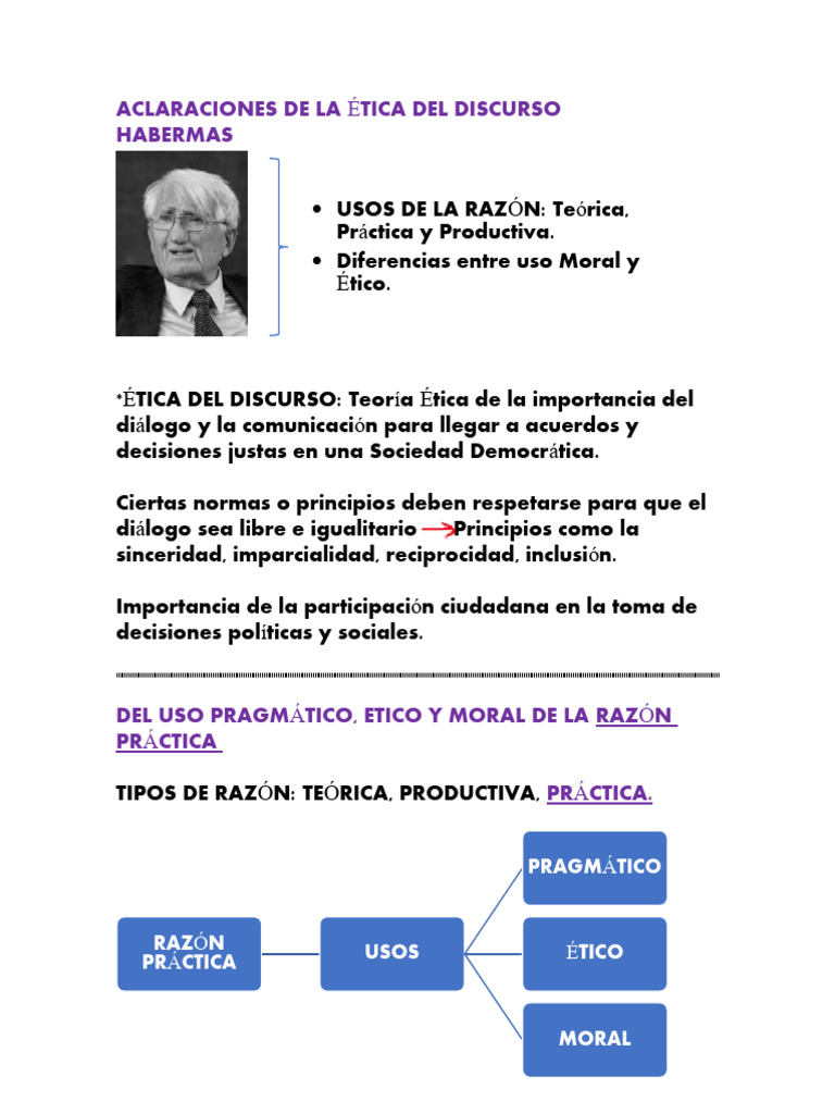 ETICA DEL DISCURSO HABERMAS | PDF | Moralidad | Immanuel Kant