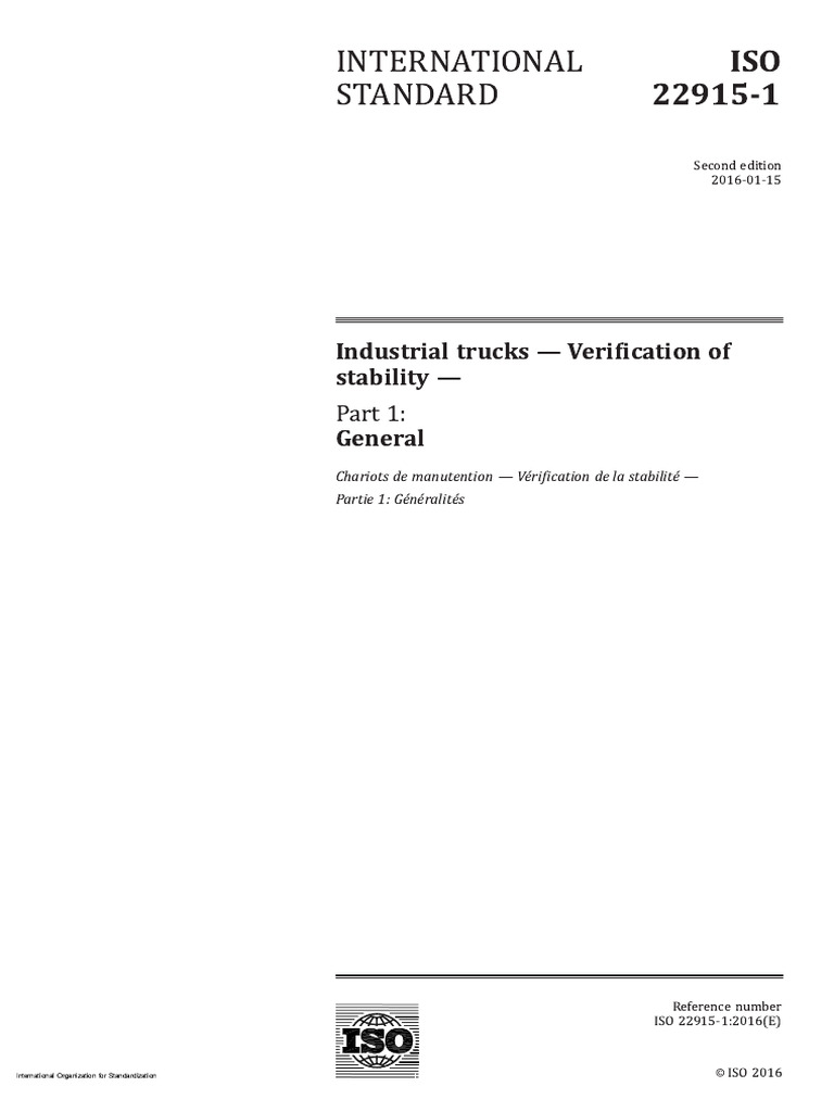 Iso 22915-1-2016 | PDF | International Organization For Standardization