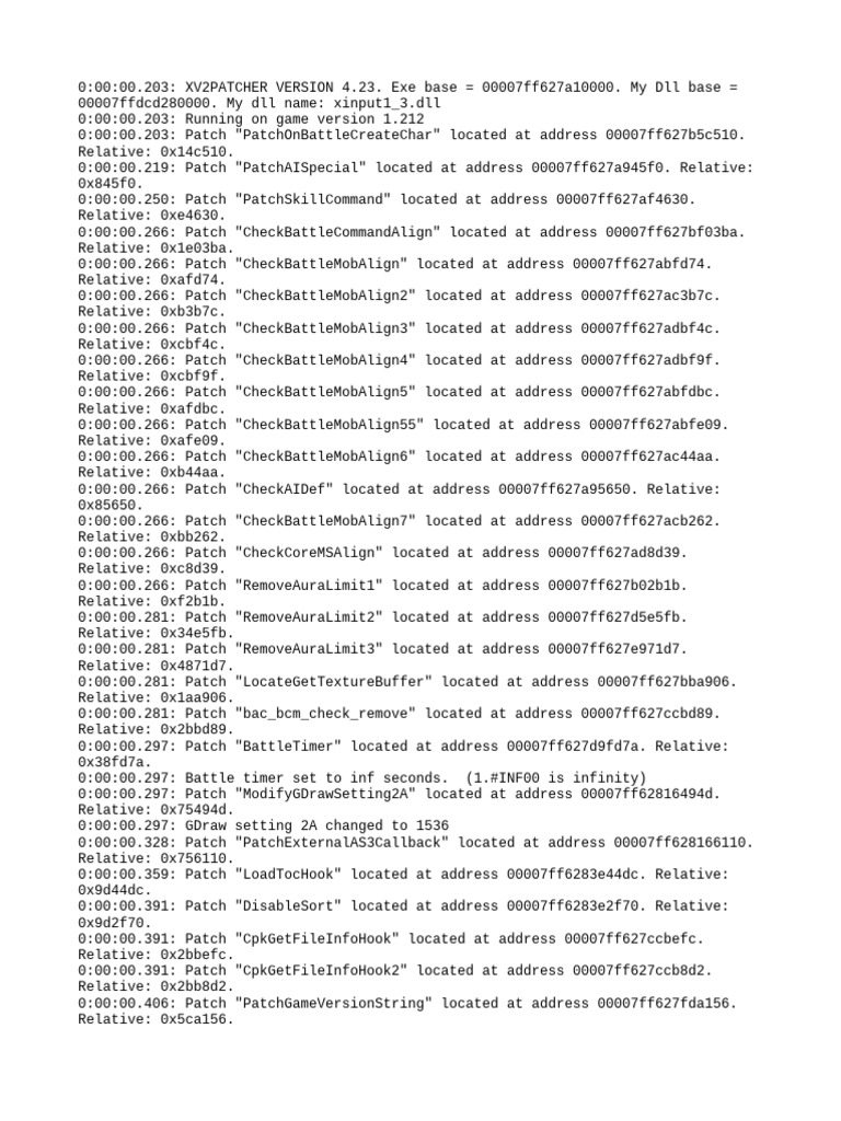 xv2 Log | PDF | System Software | Information Technology