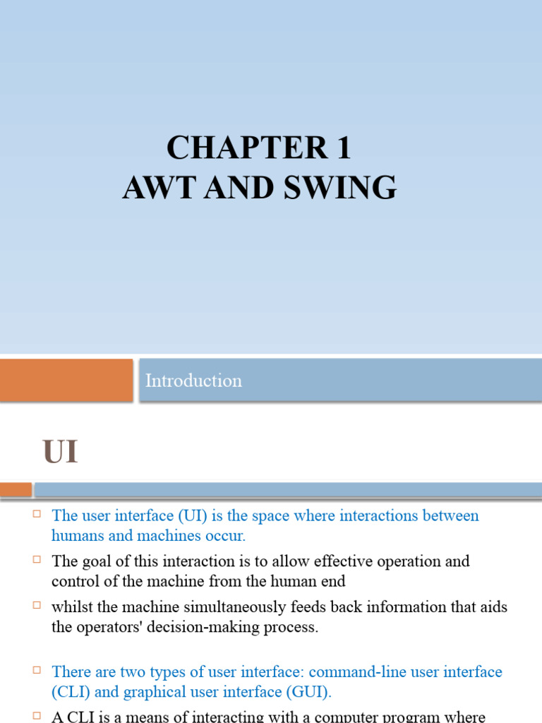 Chapter 1 | PDF | Graphical User Interfaces | Command Line Interface