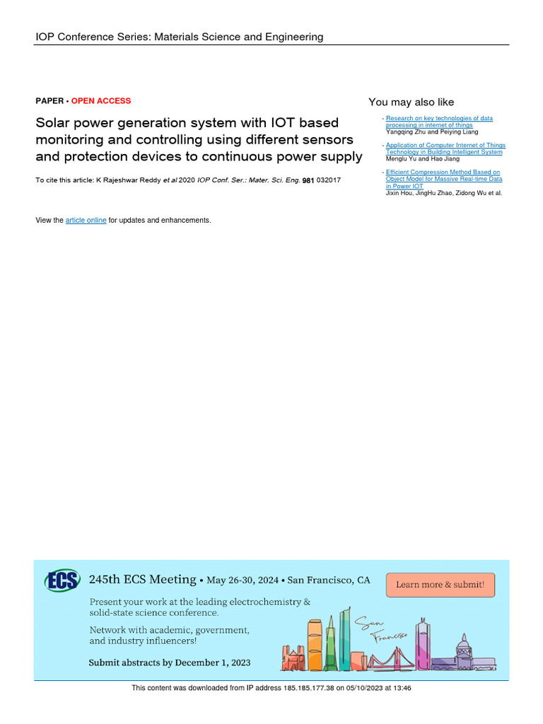 Article 1 Rajeshwar - Reddy - 2020 - IOP - Conf. - Ser. - Mater. - Sci ...