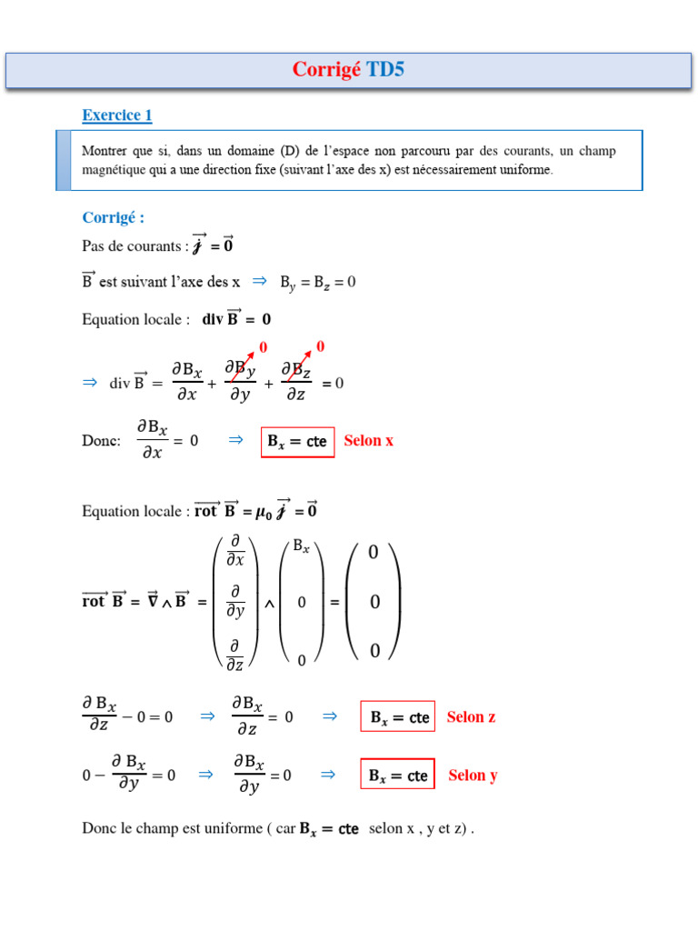 Corrigé TD5 | PDF | Science des matériaux | Physique appliquée et interdisciplinaire