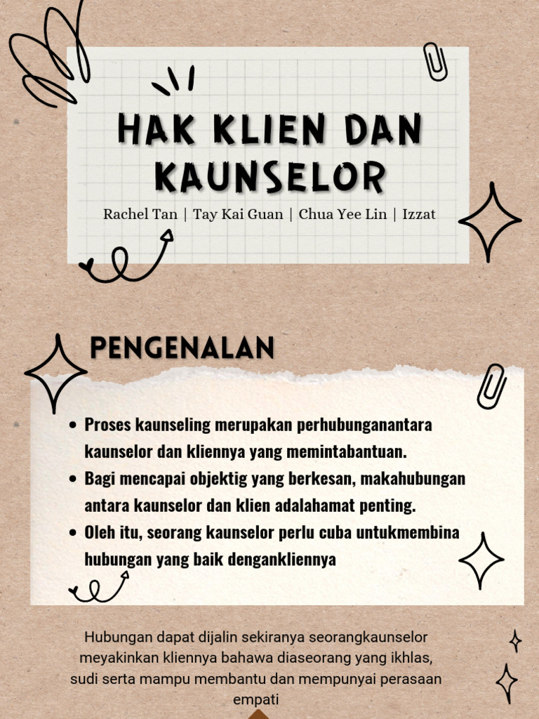 PBKK3083 - Hak Klien Dan Kaunselor | PDF