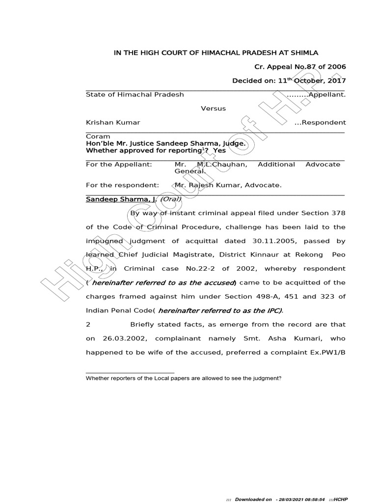 Court Order - Mental Cruelty Scope of 498A | PDF | Acquittal | Legal Procedure