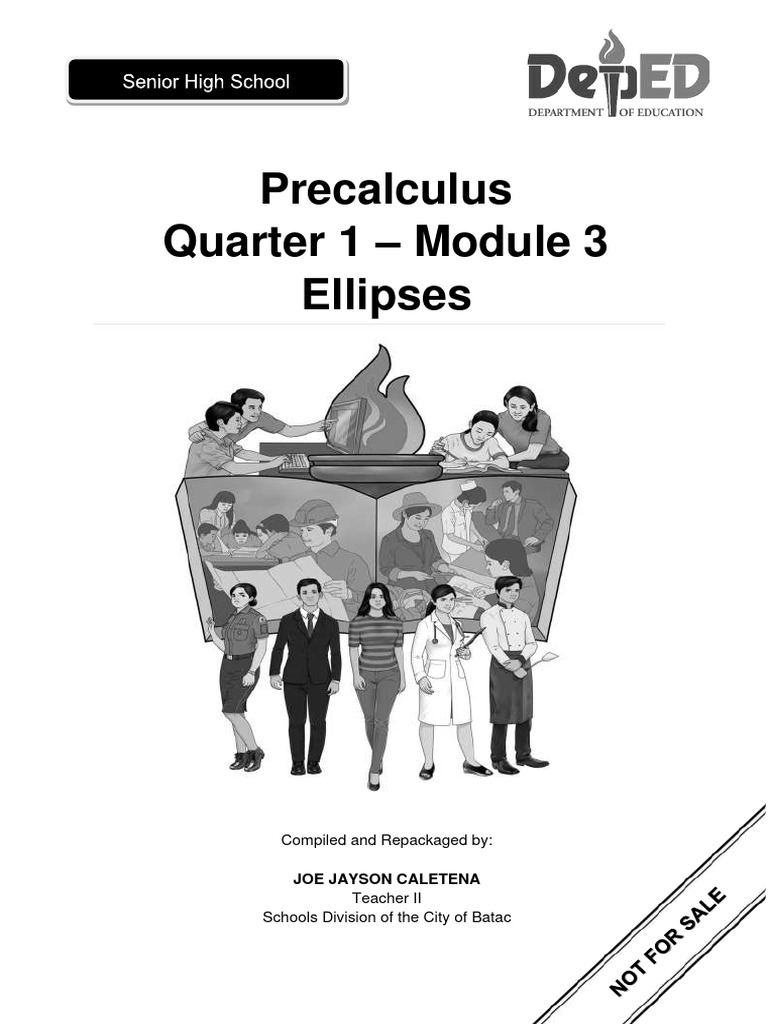 Math11Precalculus Q1W3 Mod3 Ellipses-2 | PDF | Ellipse | Cartesian ...
