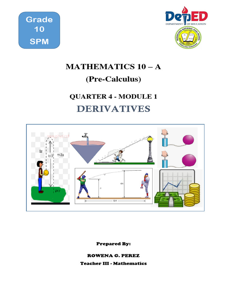 Understanding Derivatives in Pre-Calculus | PDF | Tangent | Derivative