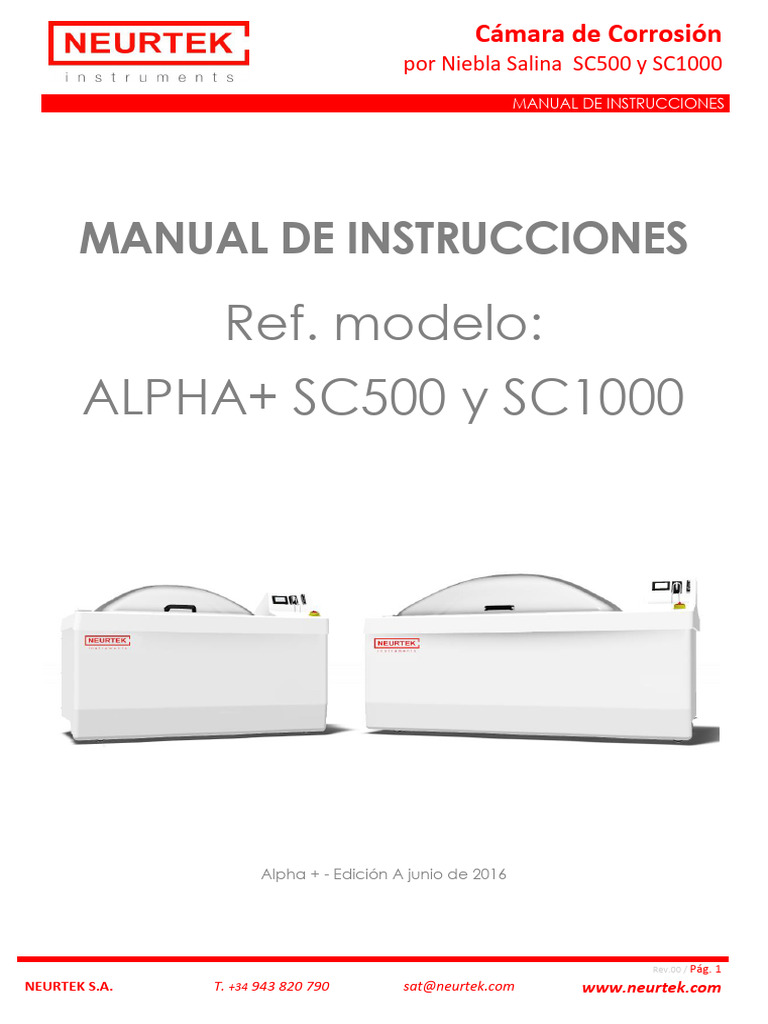 Neurtek Camara Corrosion sc500 sc1000 M Es | PDF | ruido | Física ...
