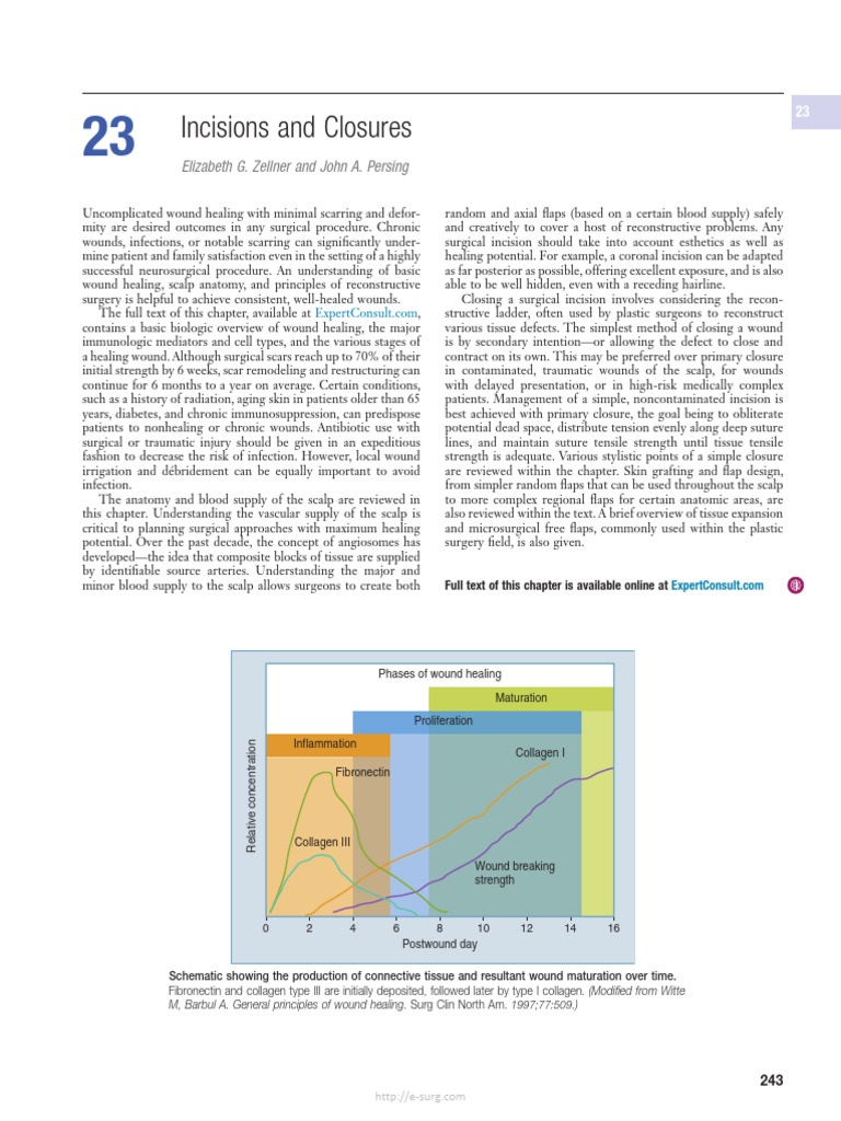 Incisions and Closure | PDF | Wound Healing | Healing