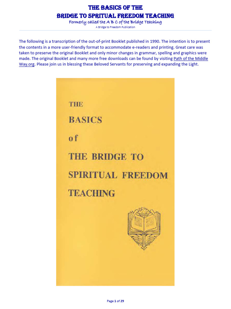 The Basics of The BTSF Teachings | PDF | Ascended Master | Love