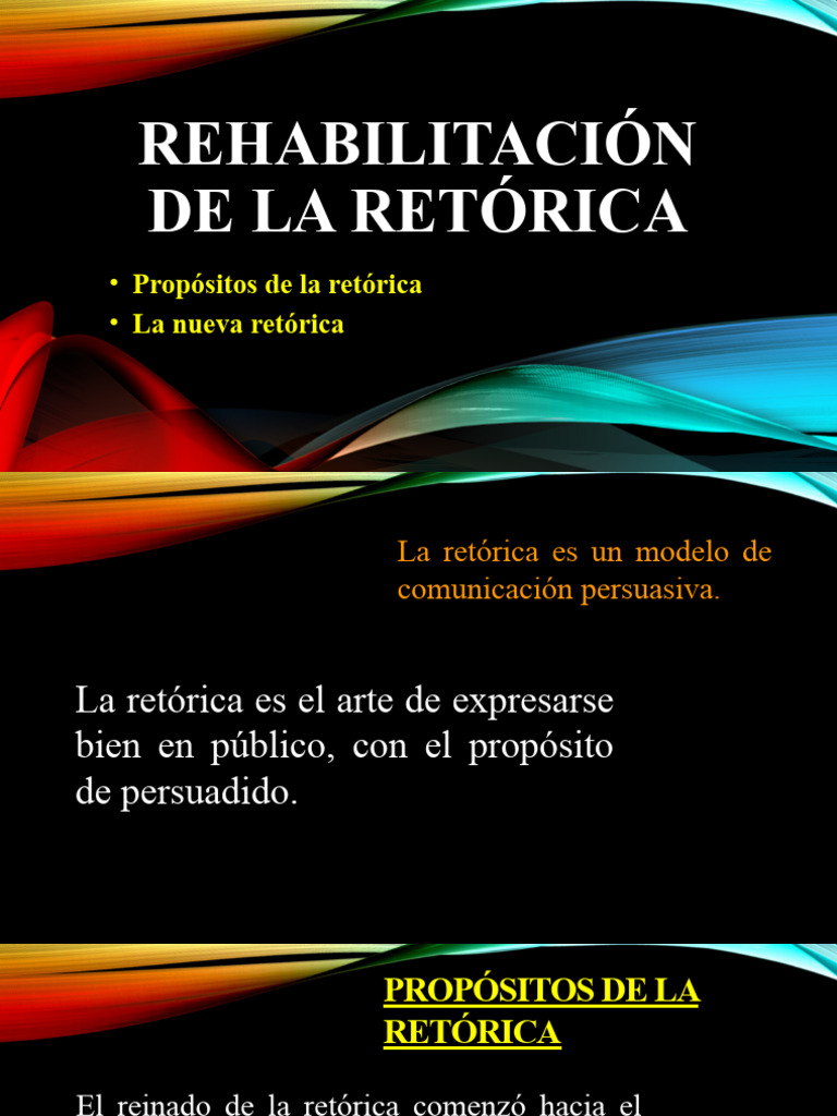 Rehabilitación de La Retórica | PDF | Retórica | Hablar en público