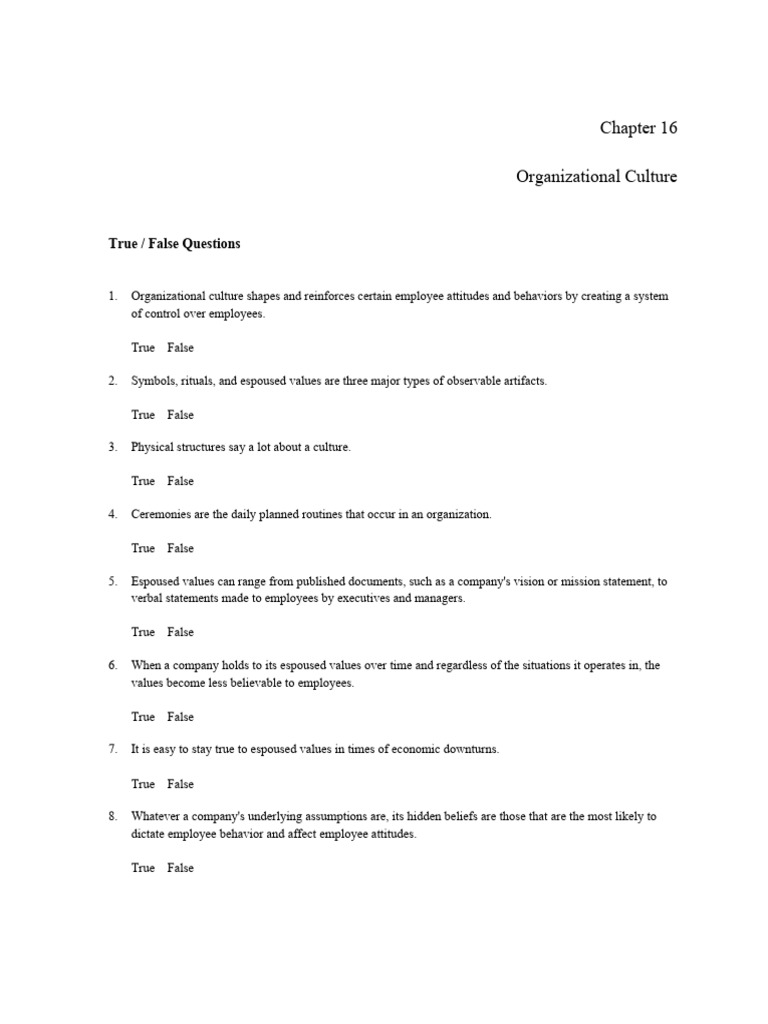 Chap 016 | PDF | Socialization | Organizational Culture