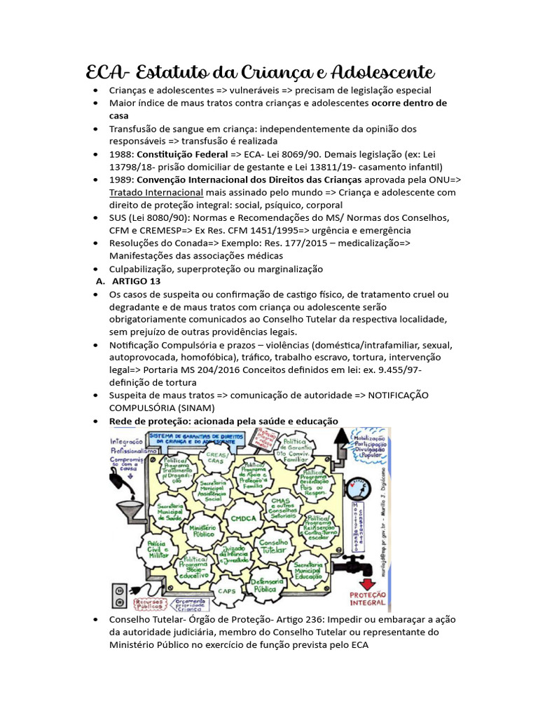 ECA-Estatuto Da Criança e Adolescente | PDF | Adolescência | Família
