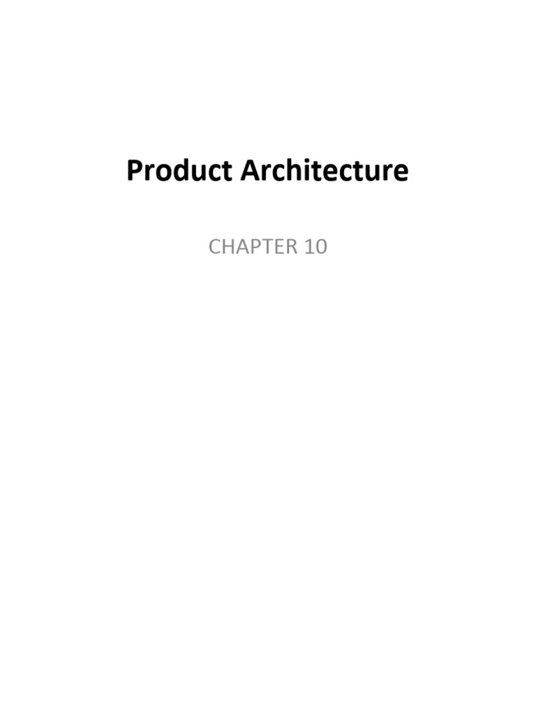 Chapter 10-Product Architecture | PDF | Trailer (Vehicle) | Printer ...