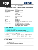 Unitor High Expansion Foam SDS | PDF | Chemical Substances | Chemistry