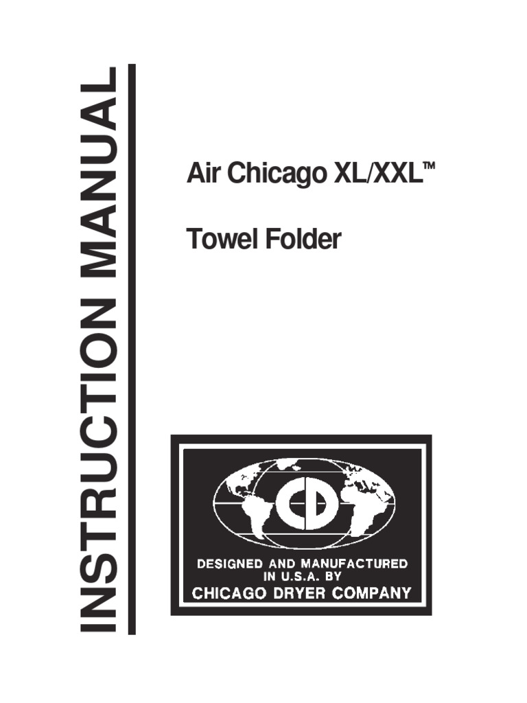 Air Chicago XL/XXL Towel Folder | PDF | Belt (Mechanical) | Relay
