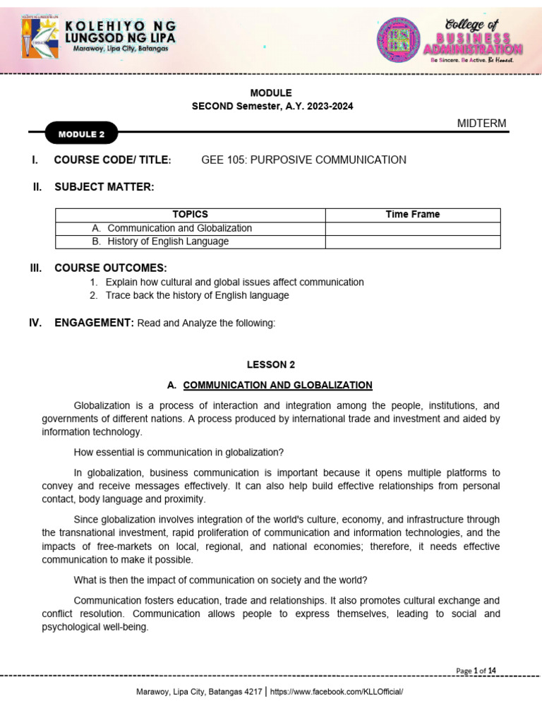 MODULE2and3 PURPOSIVE | Download Free PDF | English Language | Jargon