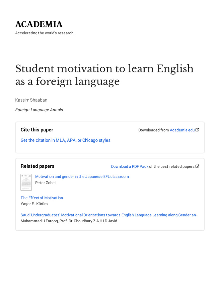 Student Motivation To Learn English As A20170107-7201-22pem4-With-Cover ...