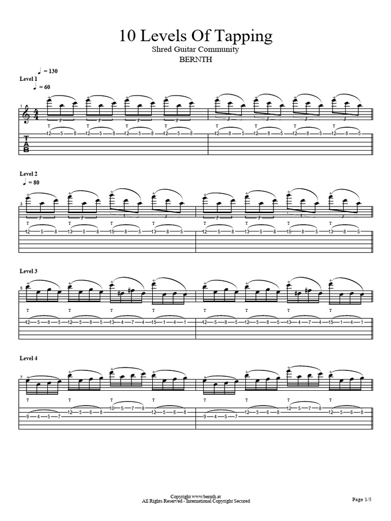 10 Levels Of Tapping | PDF