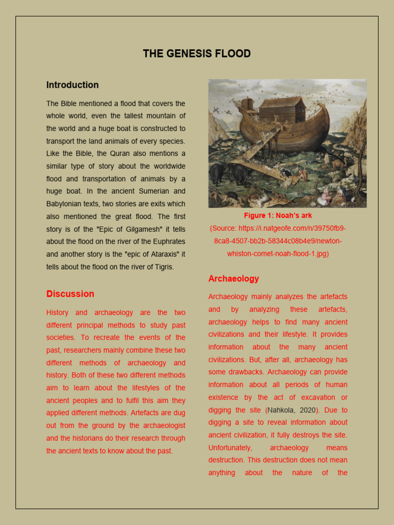 Dmgs SSK 13322 Article | PDF | Flood Myth | Genesis Flood Narrative