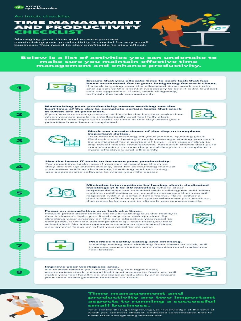 Time Management and Productivity Checklist | PDF | Computing