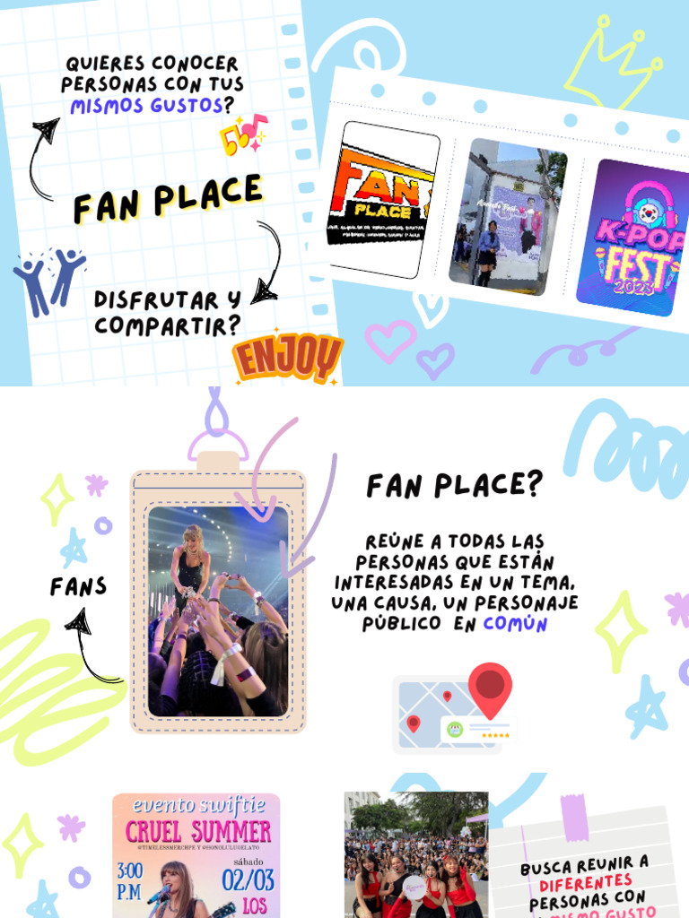 FAN PLACE CREA Y VIVE NUEVAS EXPERICIAS! (1) | PDF