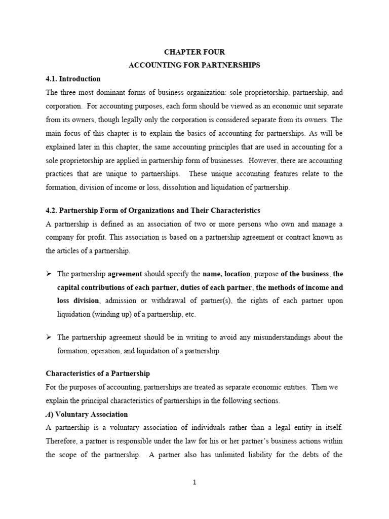 Accounting Basics for Partnerships | PDF | Partnership | Legal Liability