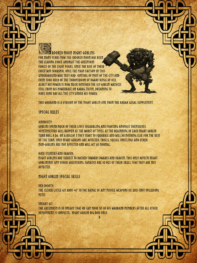 Forest Goblins Crooked Moon | PDF