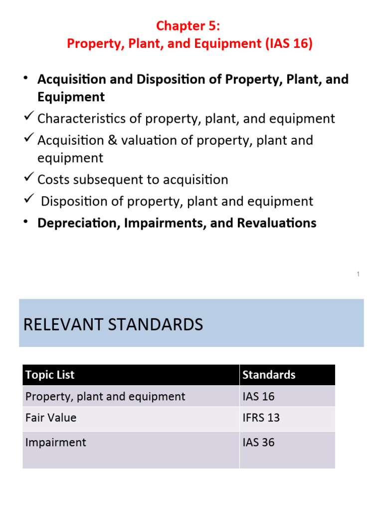 IAS 16: Property, Plant, and Equipment | PDF | Fair Value | Book Value