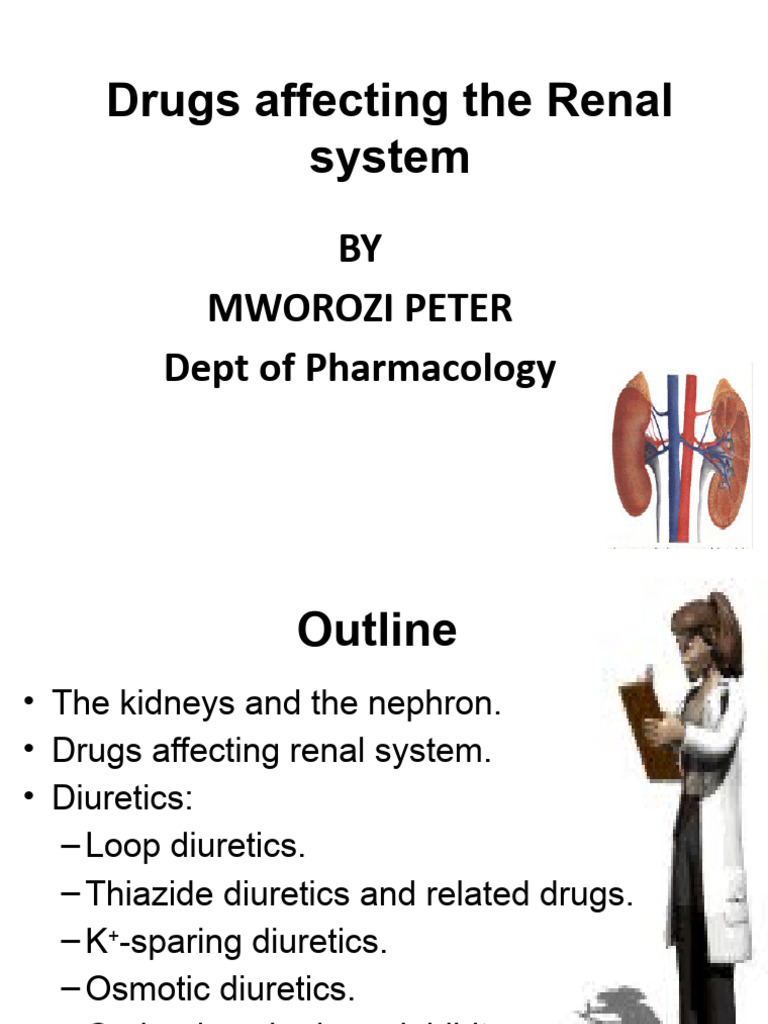 Drugs Affecting Renal System Pdf Medical Specialties