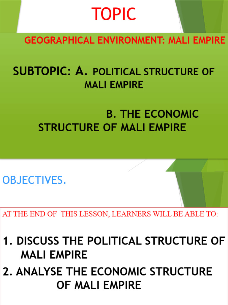 Mali Empire: Political and Economic Structures | PDF