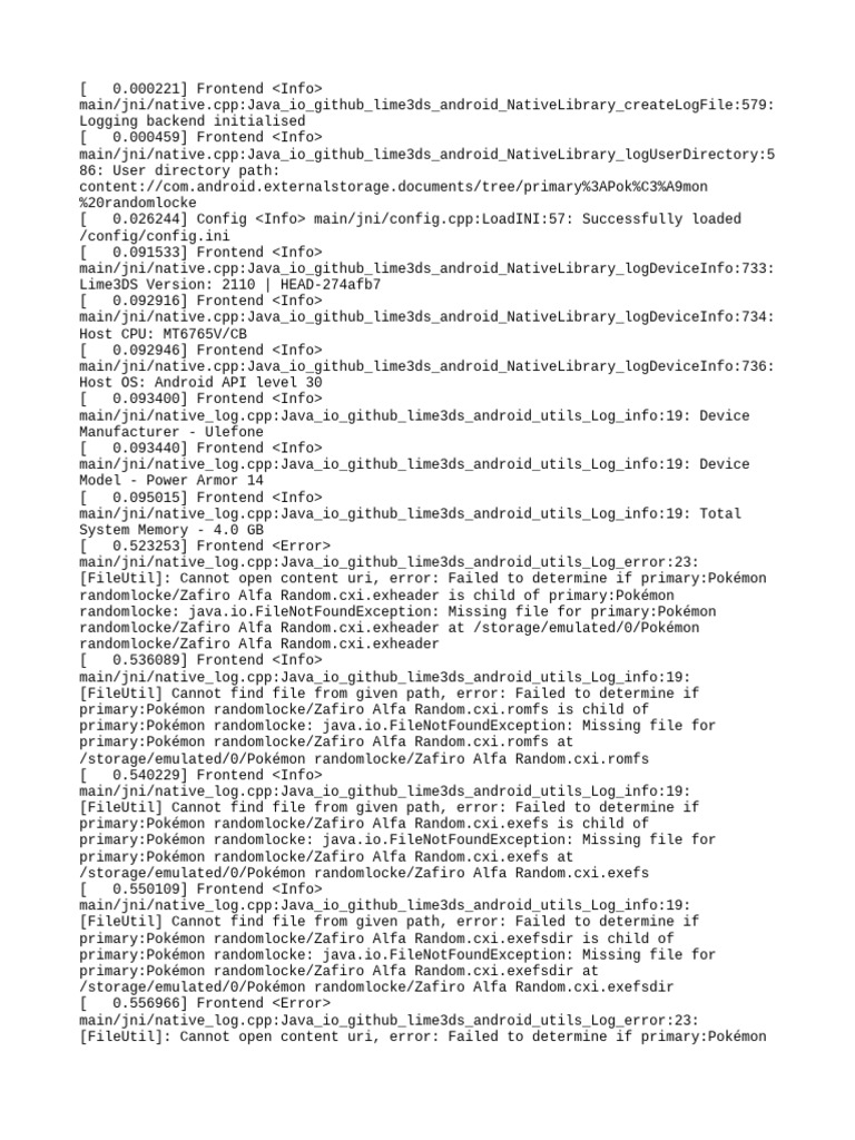 Citra Log - Txt.old | PDF | Computing | System Software