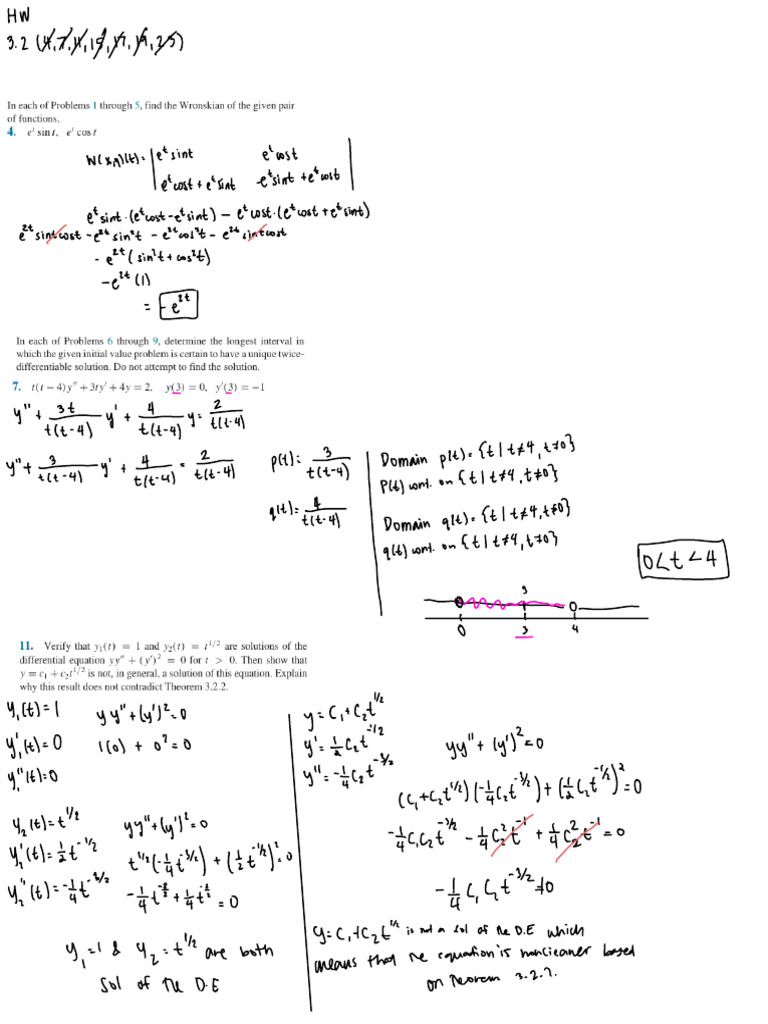 Applied Math HW 3 | PDF