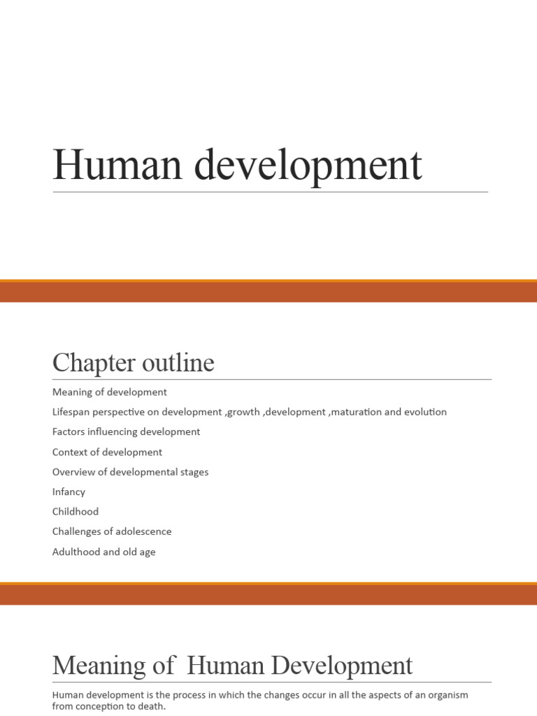 Human Development | PDF | Developmental Psychology | Prenatal Development