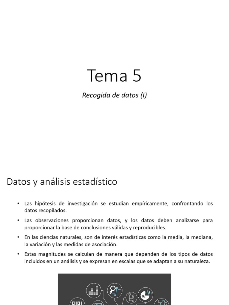 Análisis de Datos y Estadística | PDF | Recopilación de datos | Experimentar