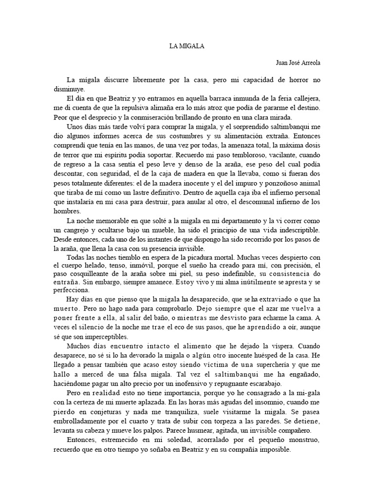 La Migala | PDF | Ficciones de misterio, "thriller" y crimen